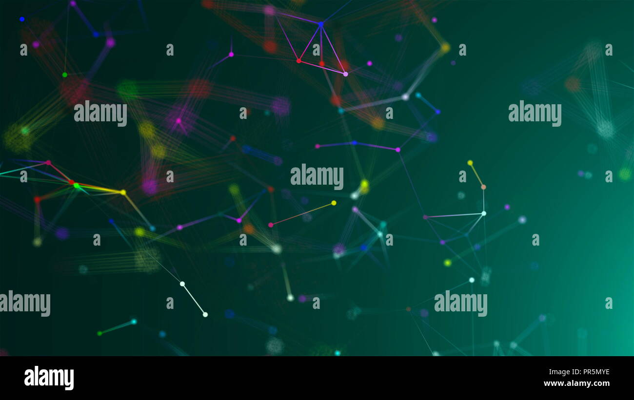 Abstract connection dots. Technology background. Network concept Stock ...