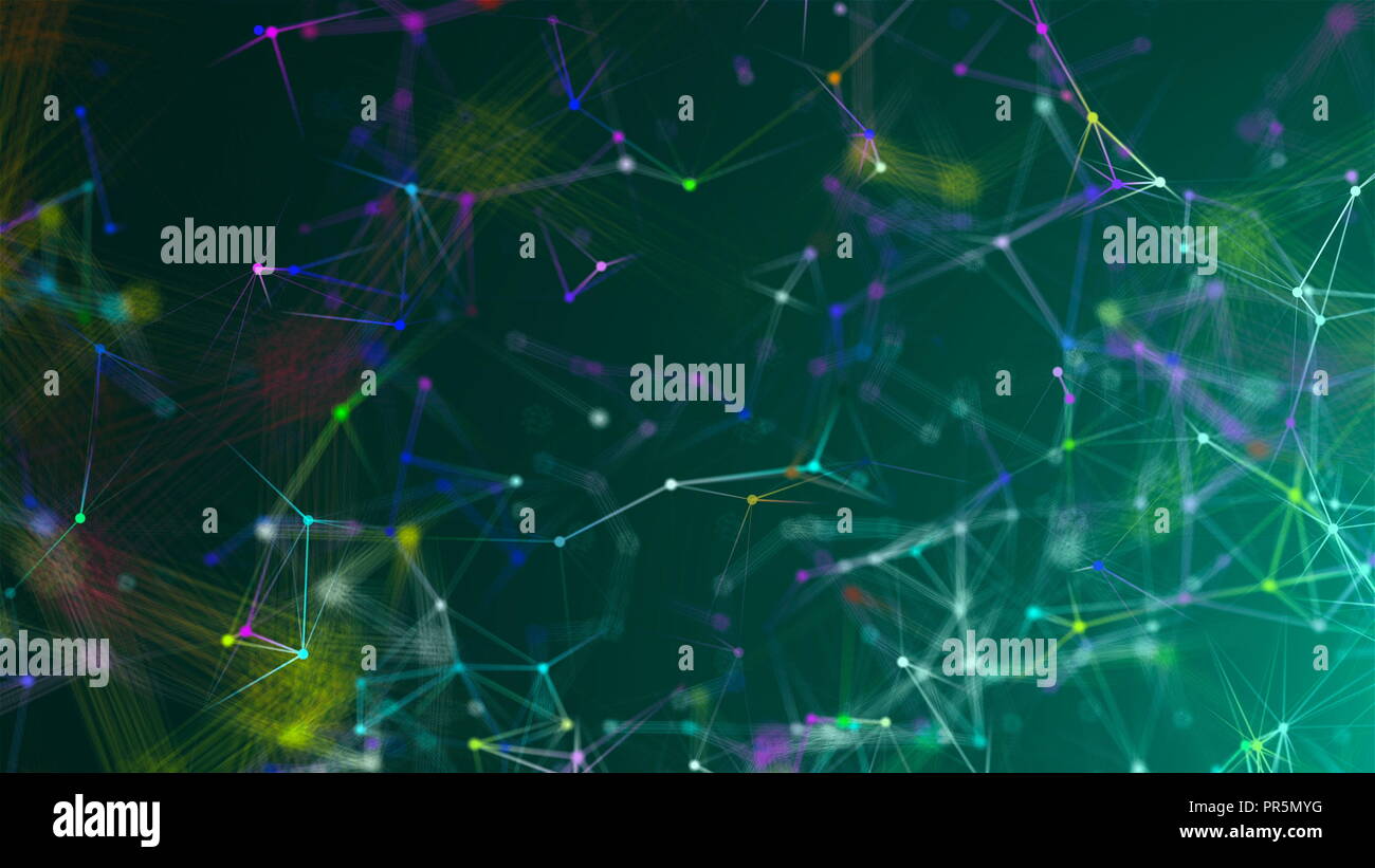 Abstract connection dots. Technology background. Network concept Stock ...