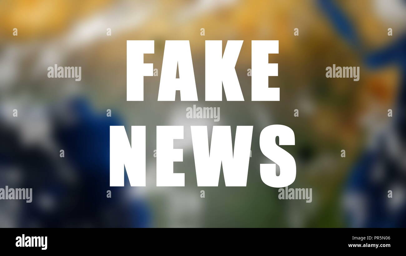 Letters Of Fake News Text On Background With Rotating Earth 3d Render Background Computer 