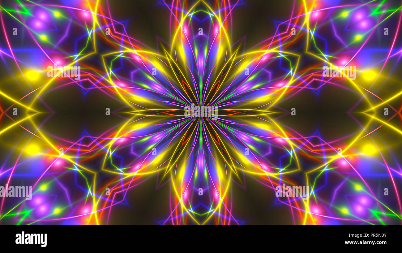 Fractal shining lights in darkness hi-res stock photography and images ...