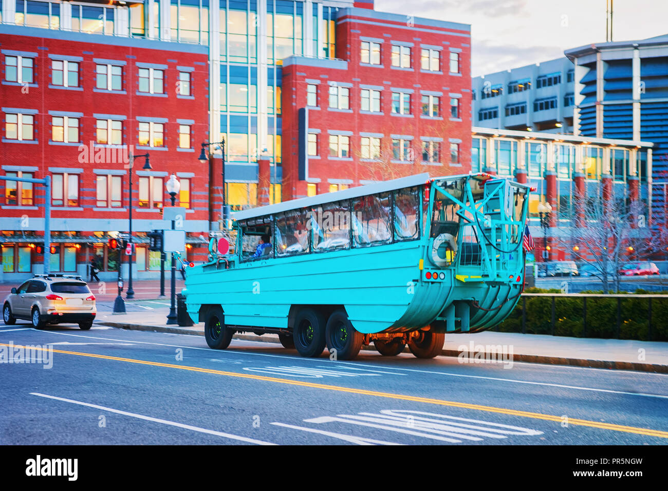 Duck vehicle in downtown Boston, MA, the United States Stock Photo - Alamy