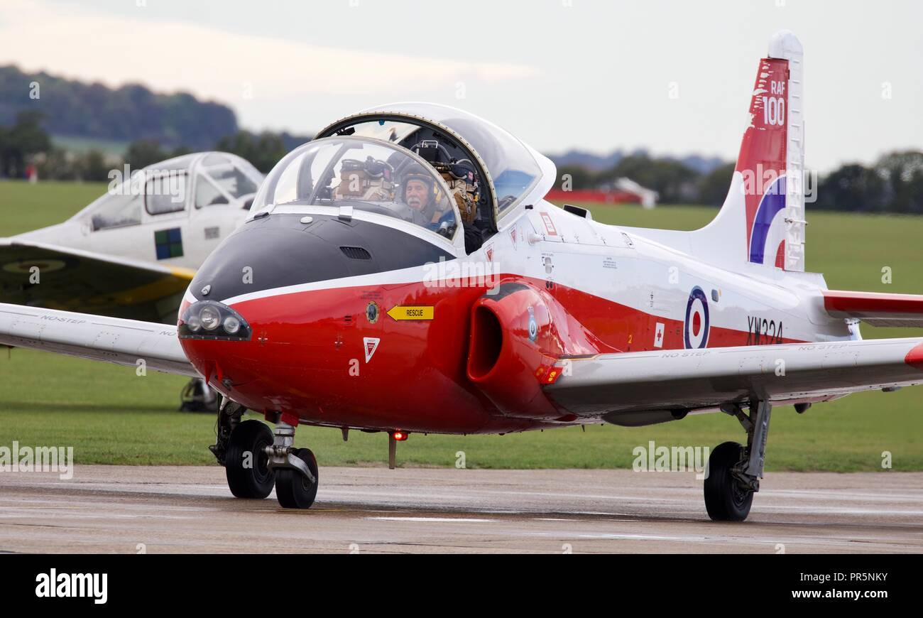 BAC Jet Provost T5 at the 2018 Battle of Britain Duxford airshow Stock ...