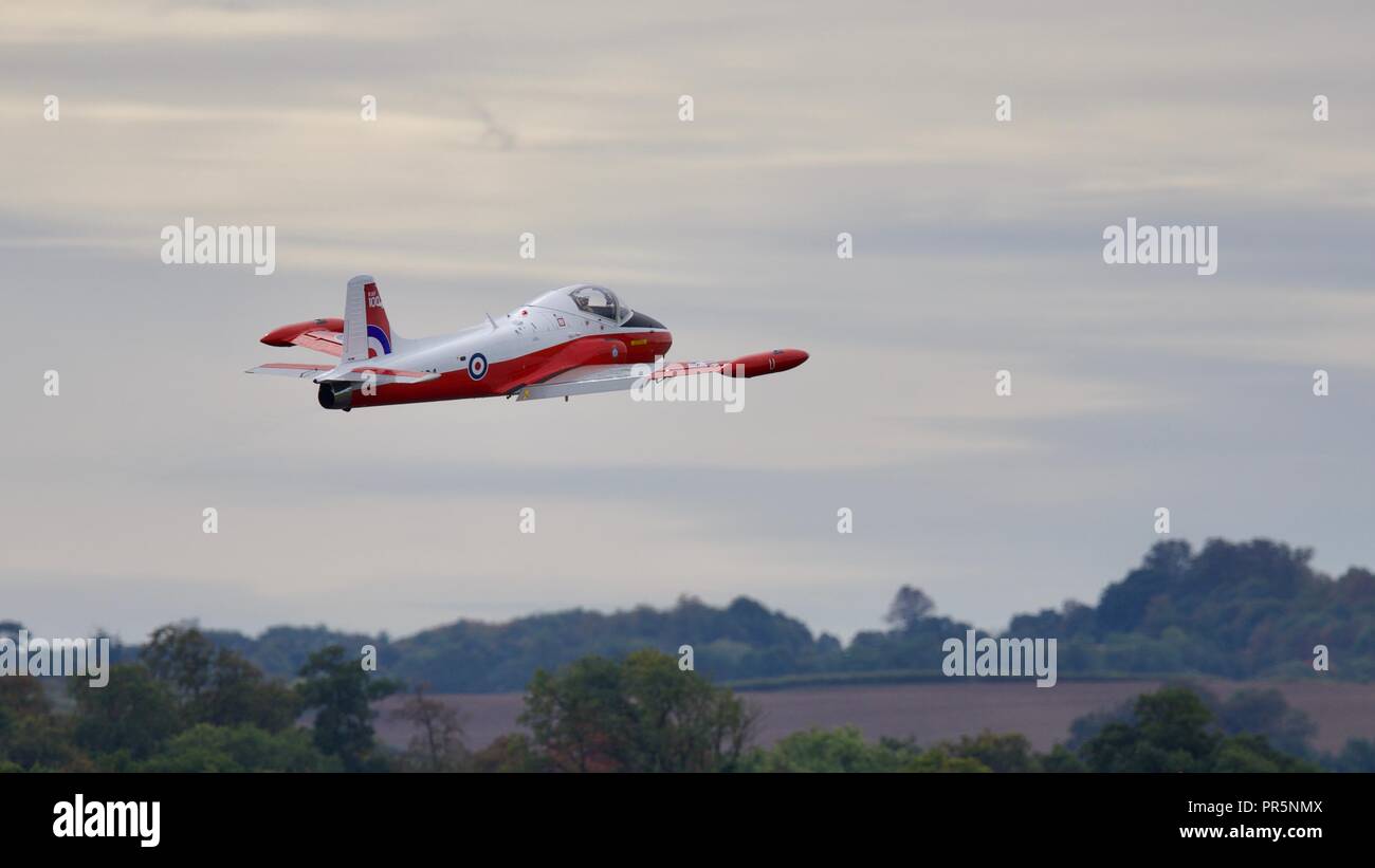 BAC Jet Provost T5 at the 2018 Battle of Britain Duxford airshow Stock ...