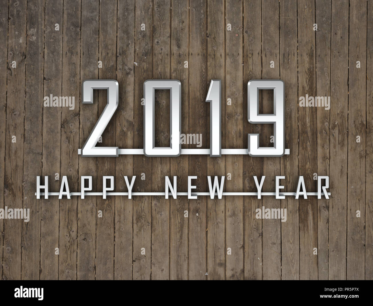 New Year 2019 Creative Design Concept - 3D Rendered Image Stock Photo ...