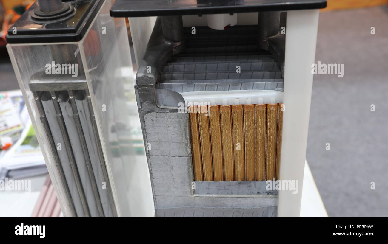 inside or cross section of industrial battery Stock Photo - Alamy