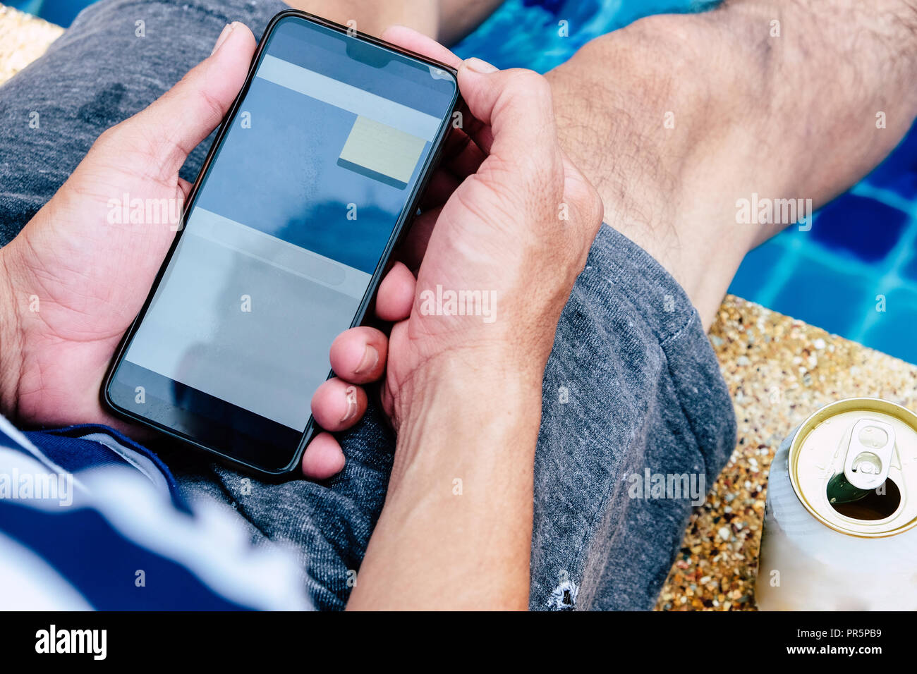 Swimming pool deck screen hi-res stock photography and images - Alamy
