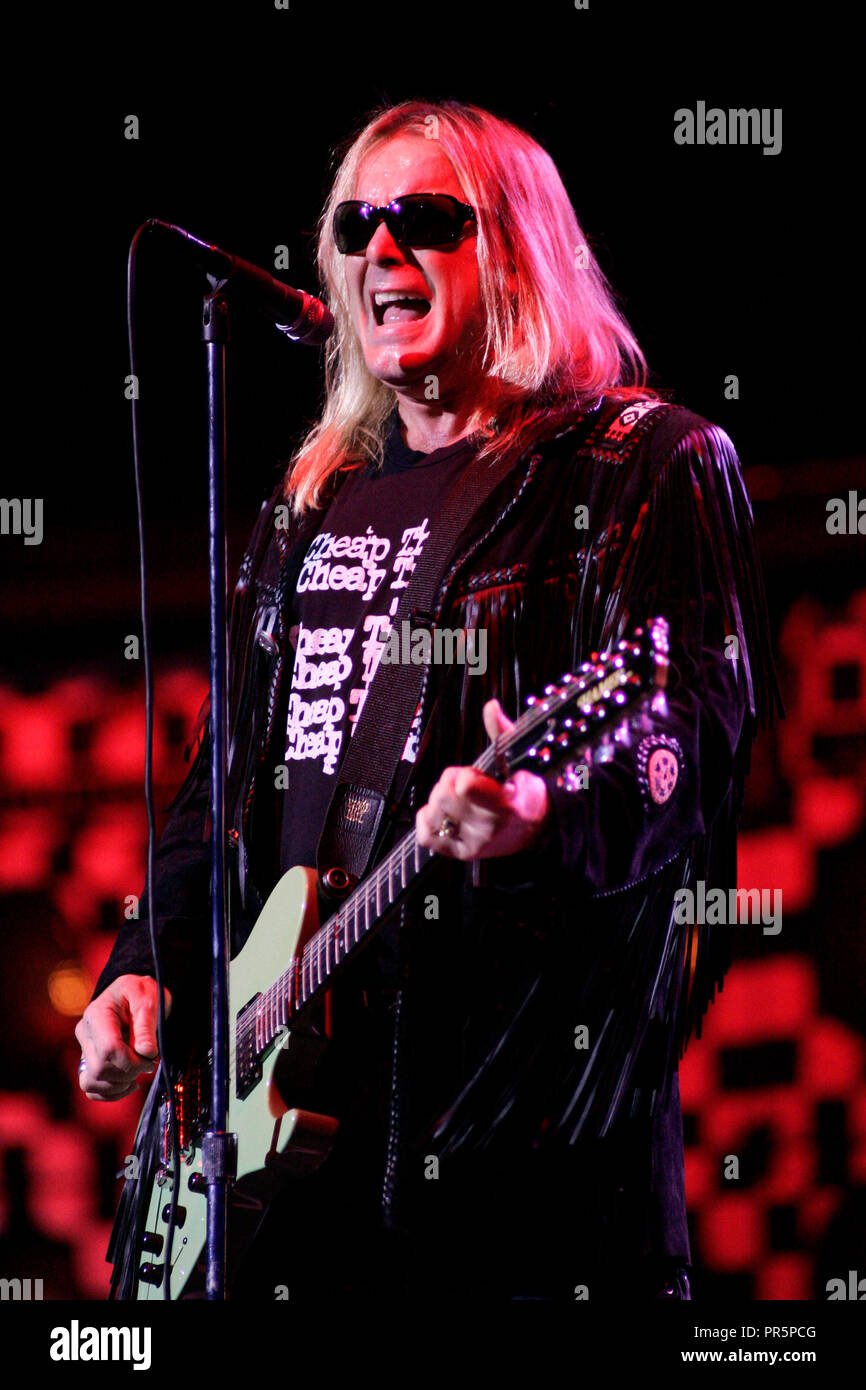 Robin Zander with Cheap Trick performs in concert at the Seminole Hard ...