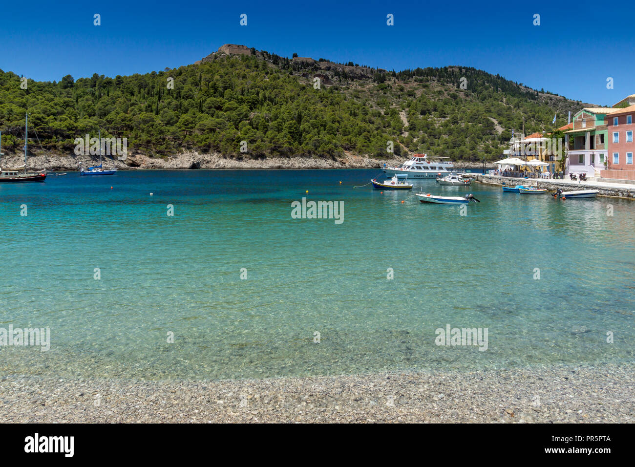ASOS, KEFALONIA, GREECE - MAY 25, 2015: Amazing Seascape of beach of ...