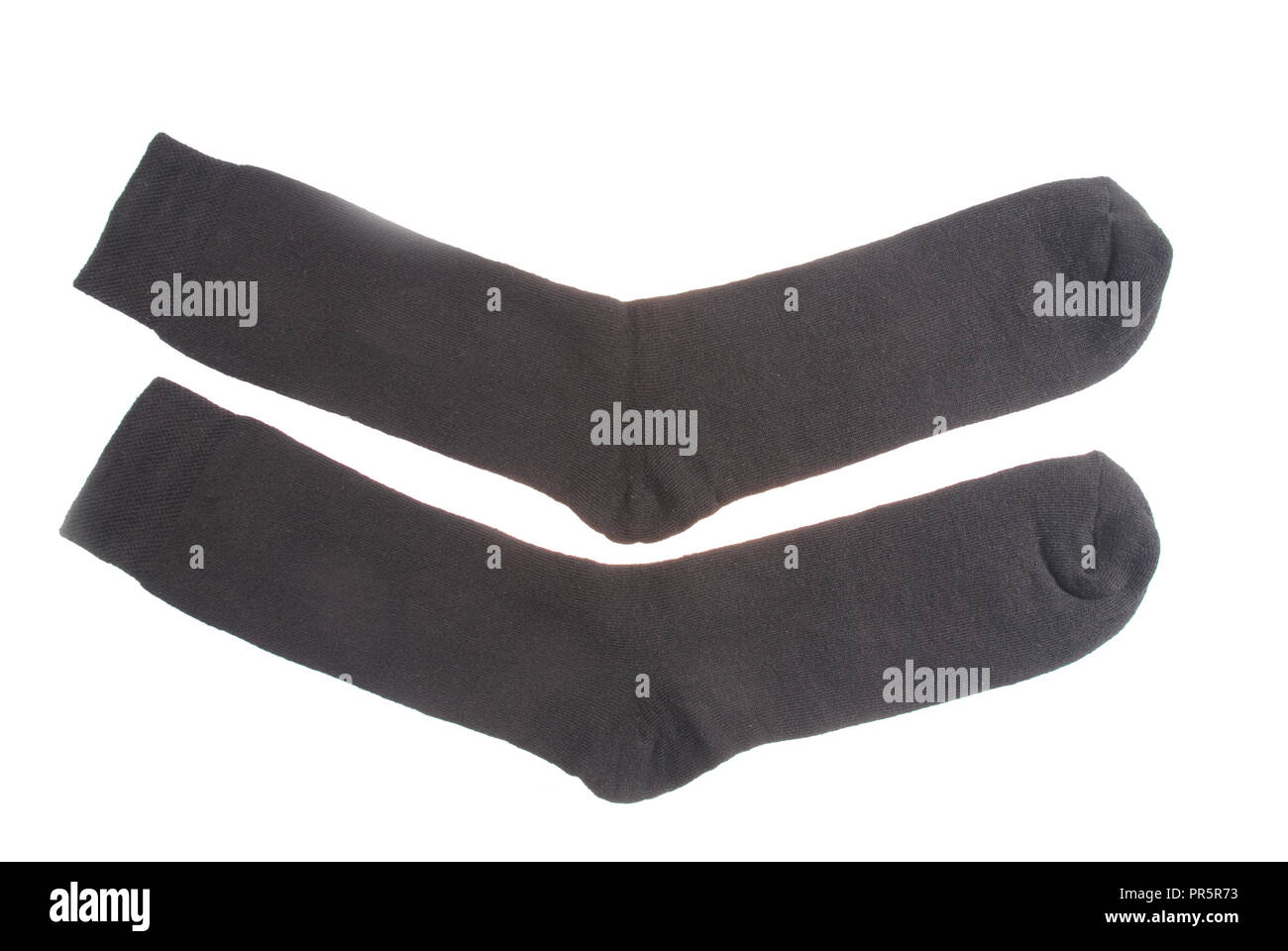 Black men's socks isolated on white background Stock Photo - Alamy