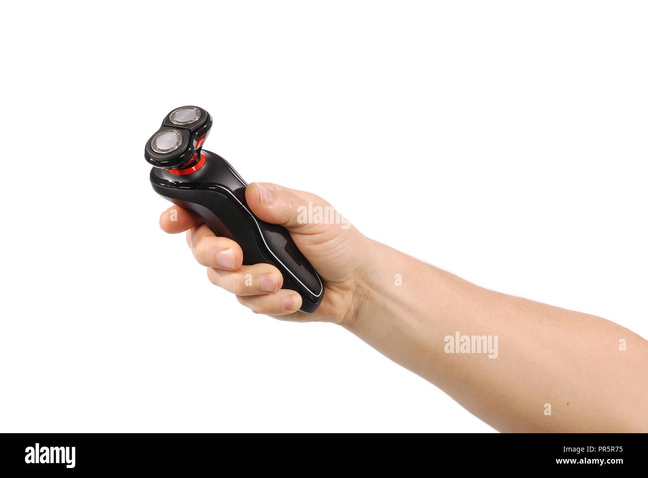 Hand holding electric shaver hi-res stock photography and images - Alamy