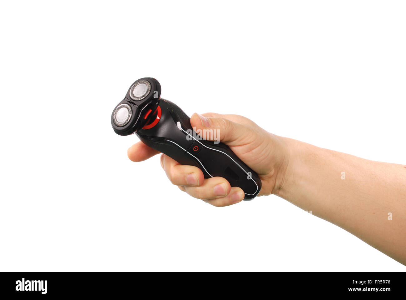 Hand holding sharp razor blade hi-res stock photography and images - Alamy