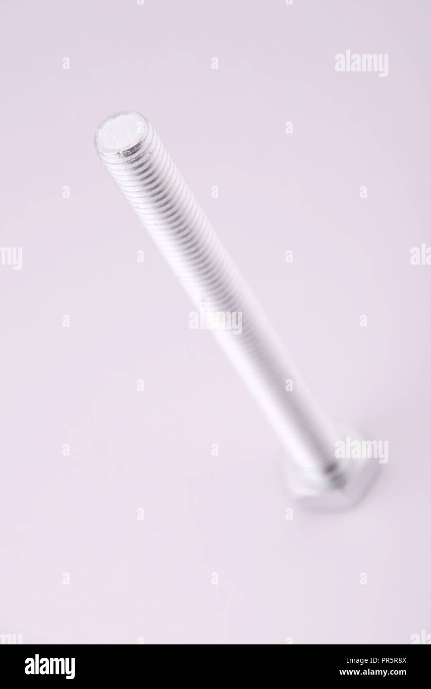 New and clean bolt isolated on white background Stock Photo - Alamy