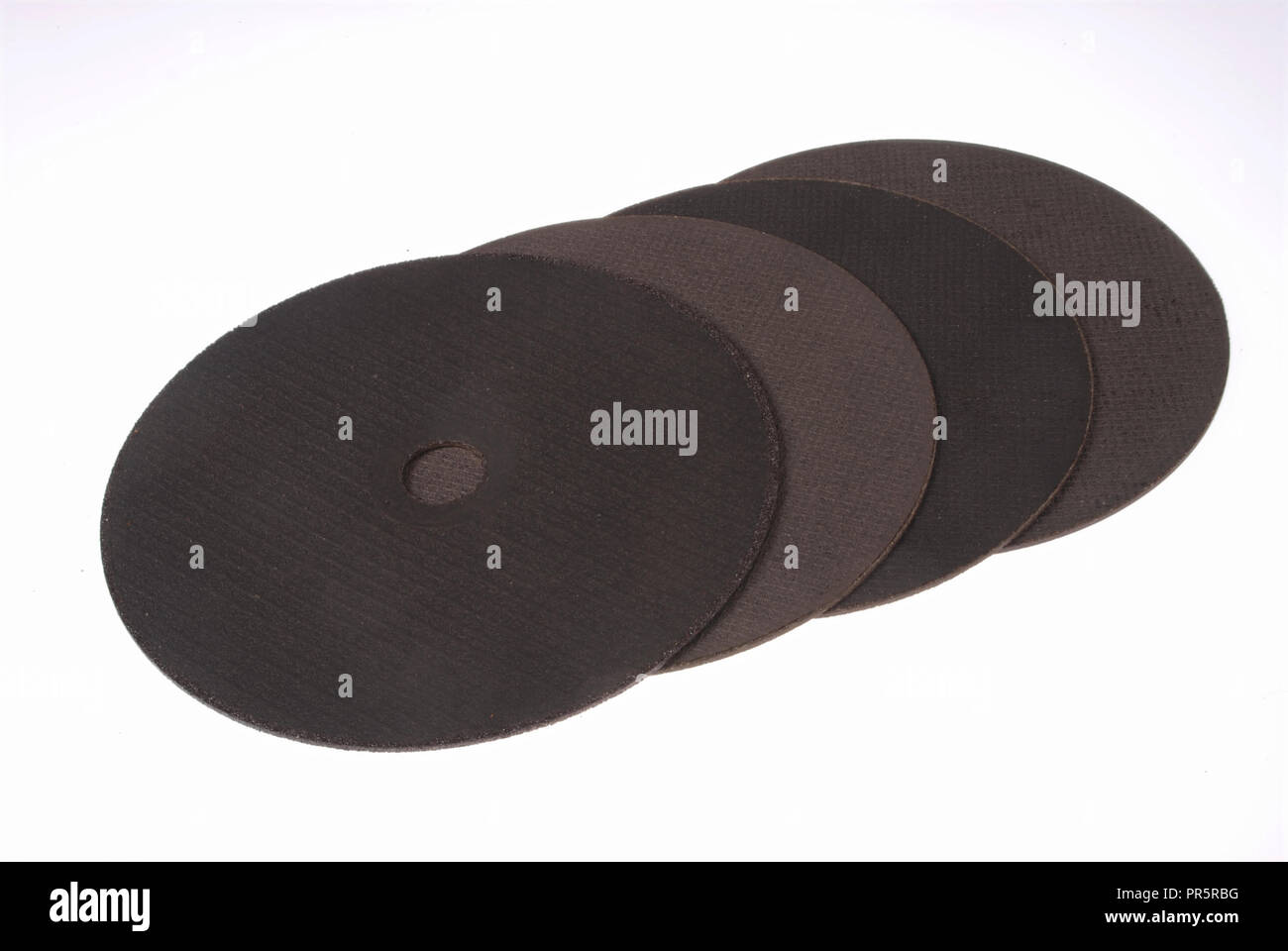 Abrasive cut-off wheel for ferrous metals or industrial steel on white ...