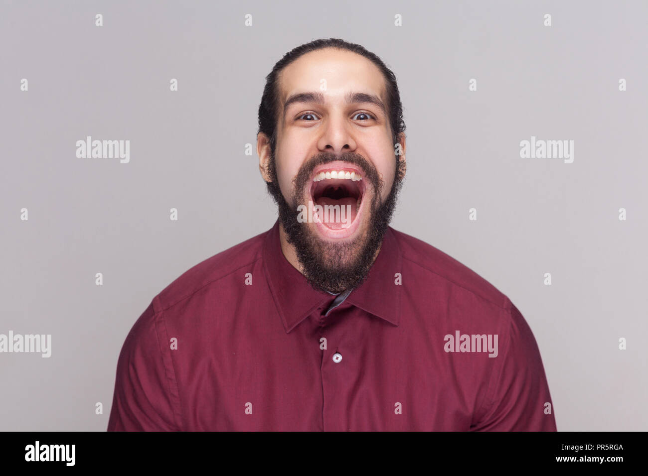 Man teeth mouth open hi-res stock photography and images - Alamy