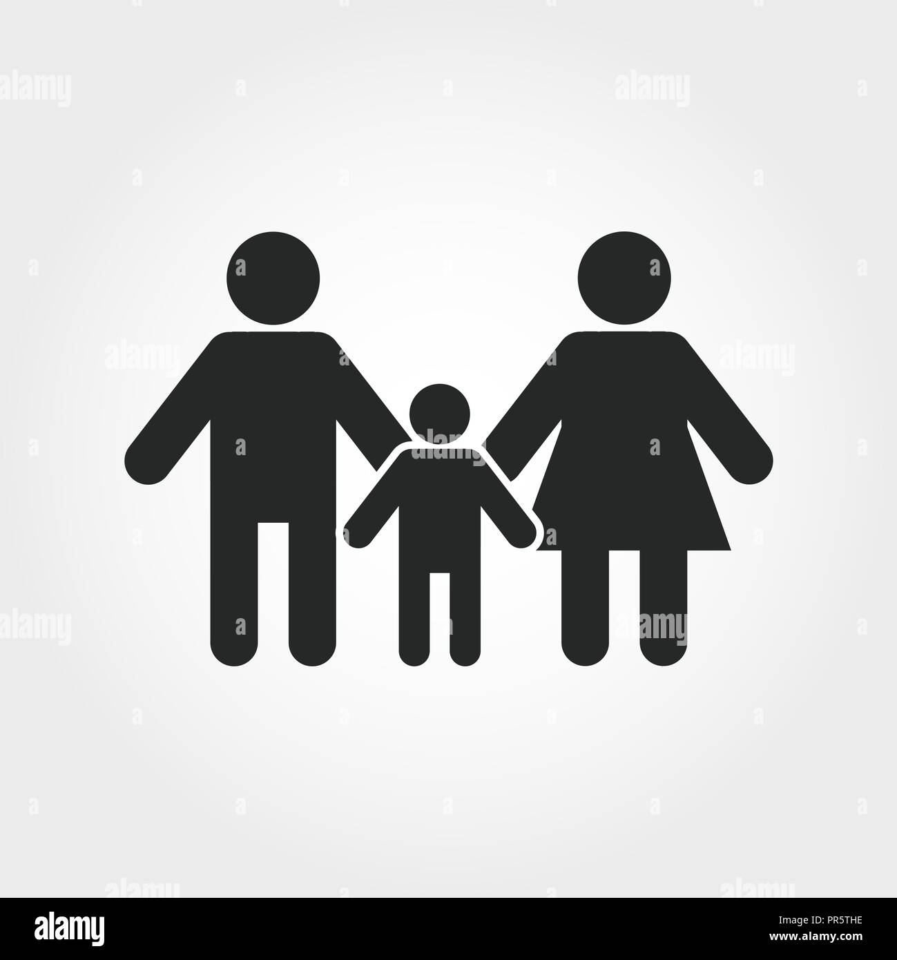 Family icon. Monochrome style design from baby things collection. UI ...
