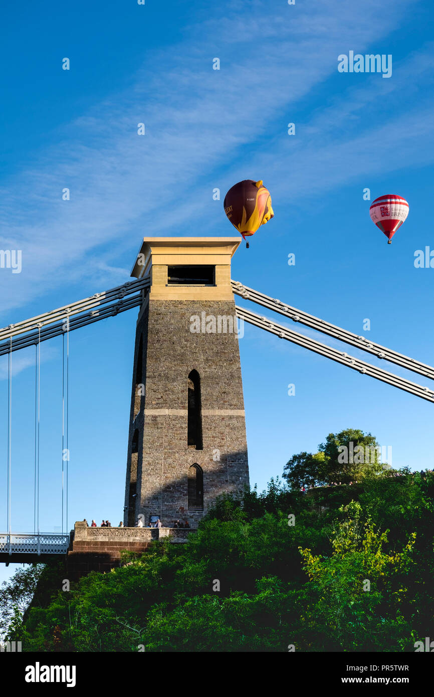 Clifton Suspension Bridge Balloons High Resolution Stock Photography ...