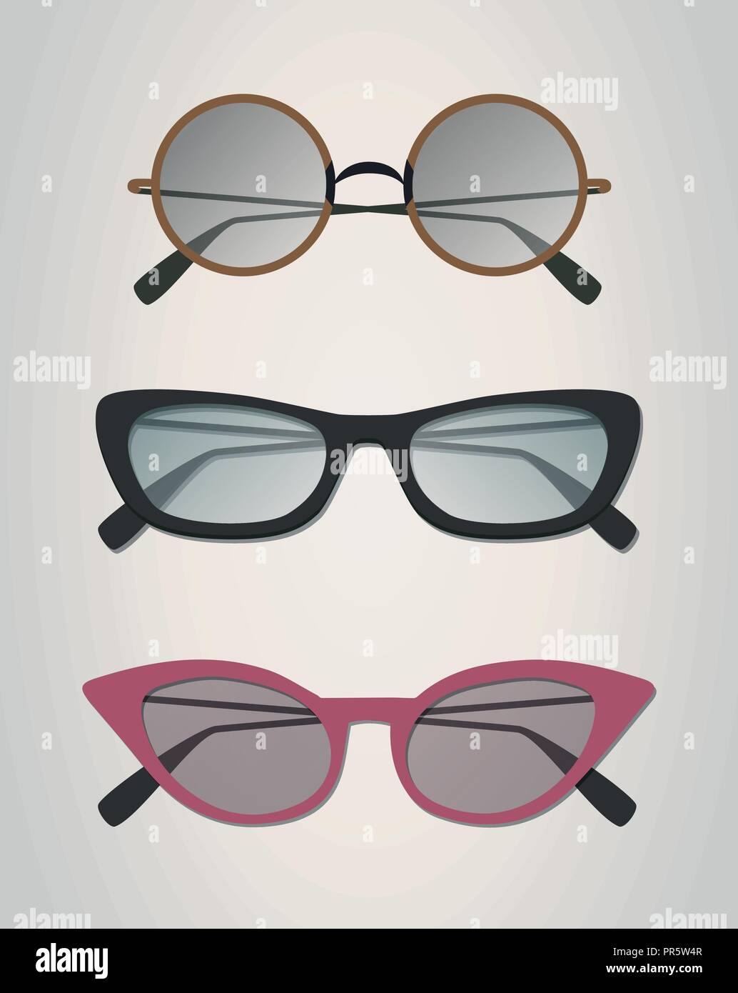 Glasses retro style Stock Vector Image & Art - Alamy