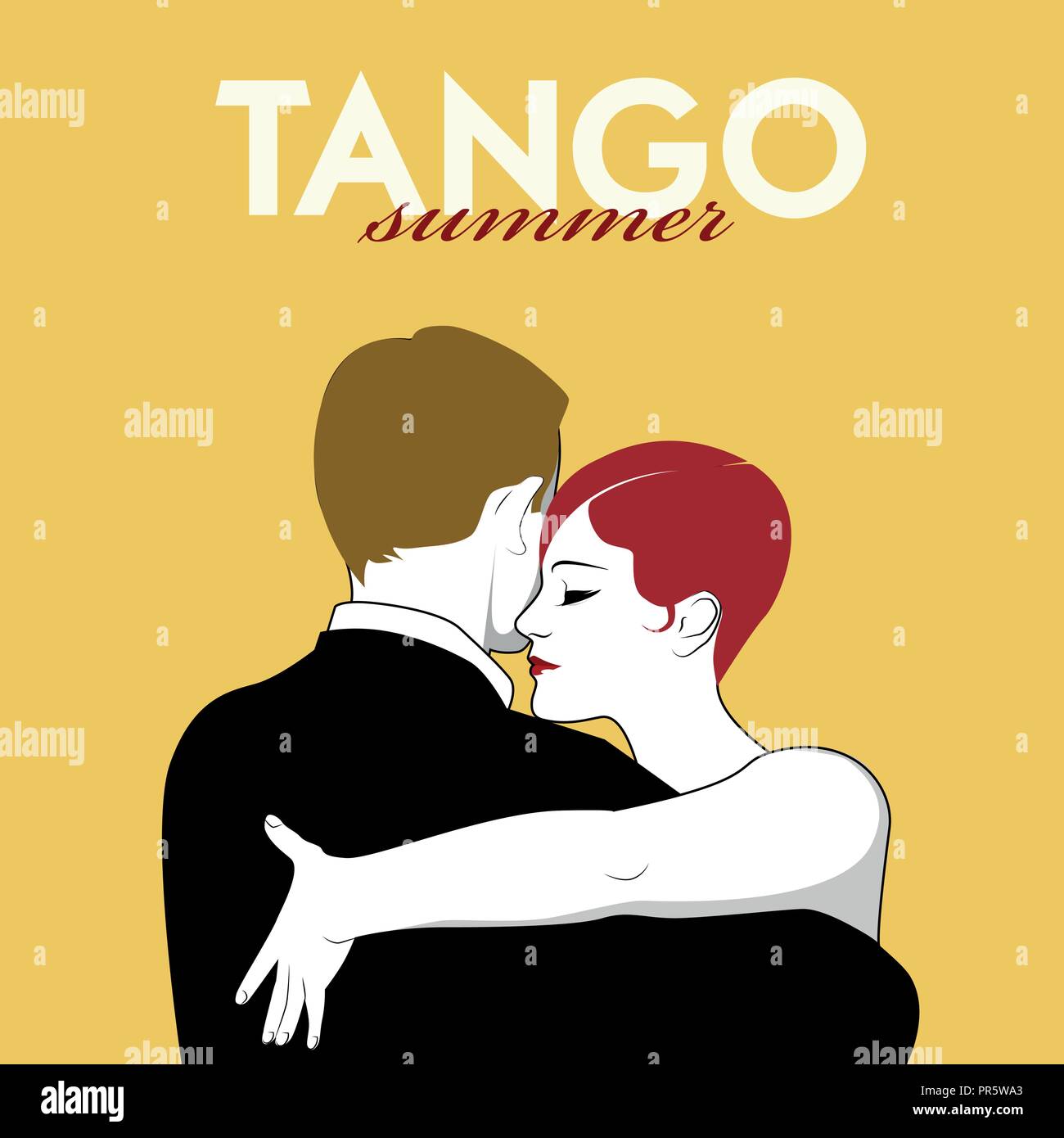 Tango Summer. Couple dancing tango Stock Vector Image & Art - Alamy