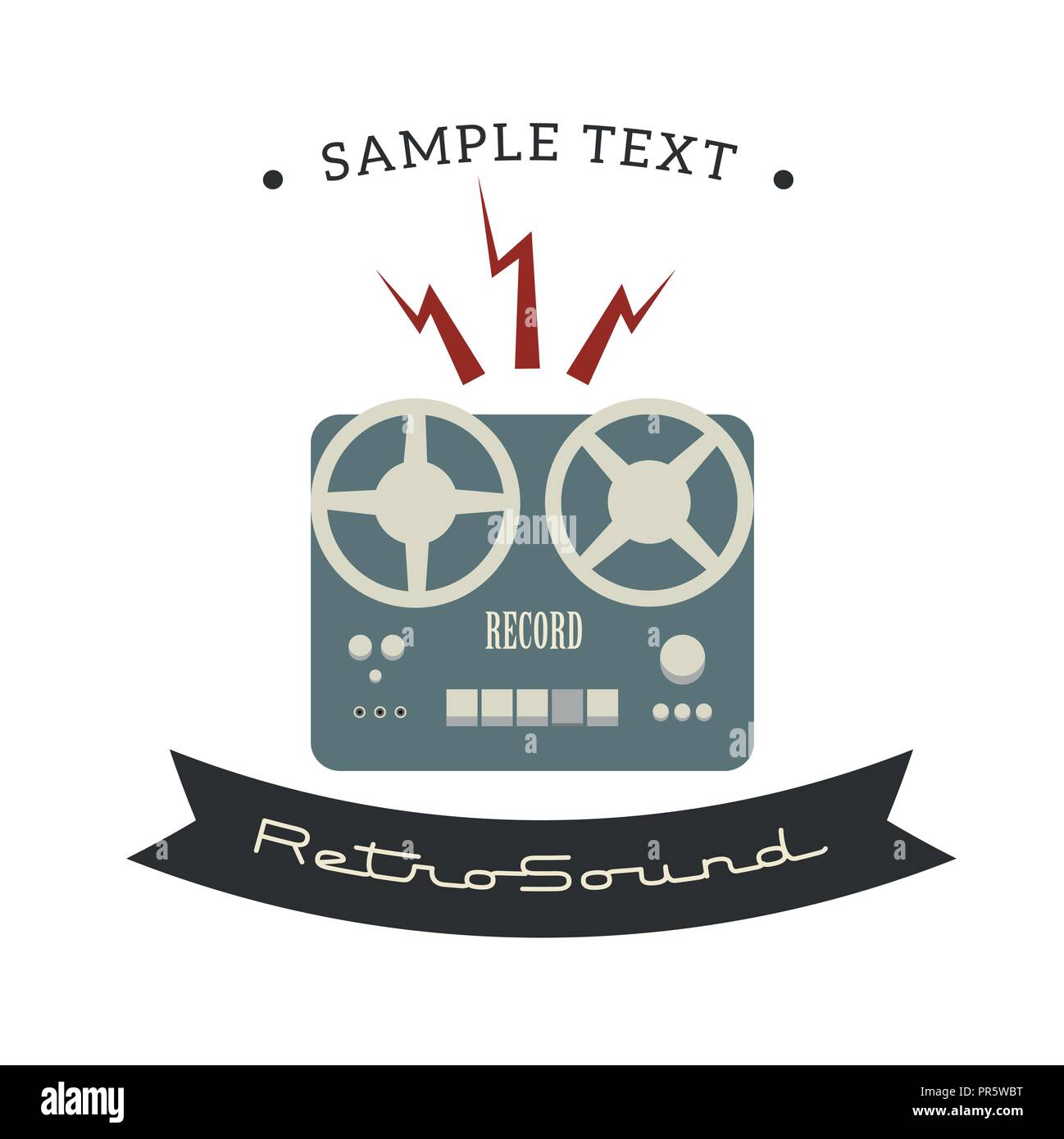 Microphone vintage red Stock Vector Images - Alamy