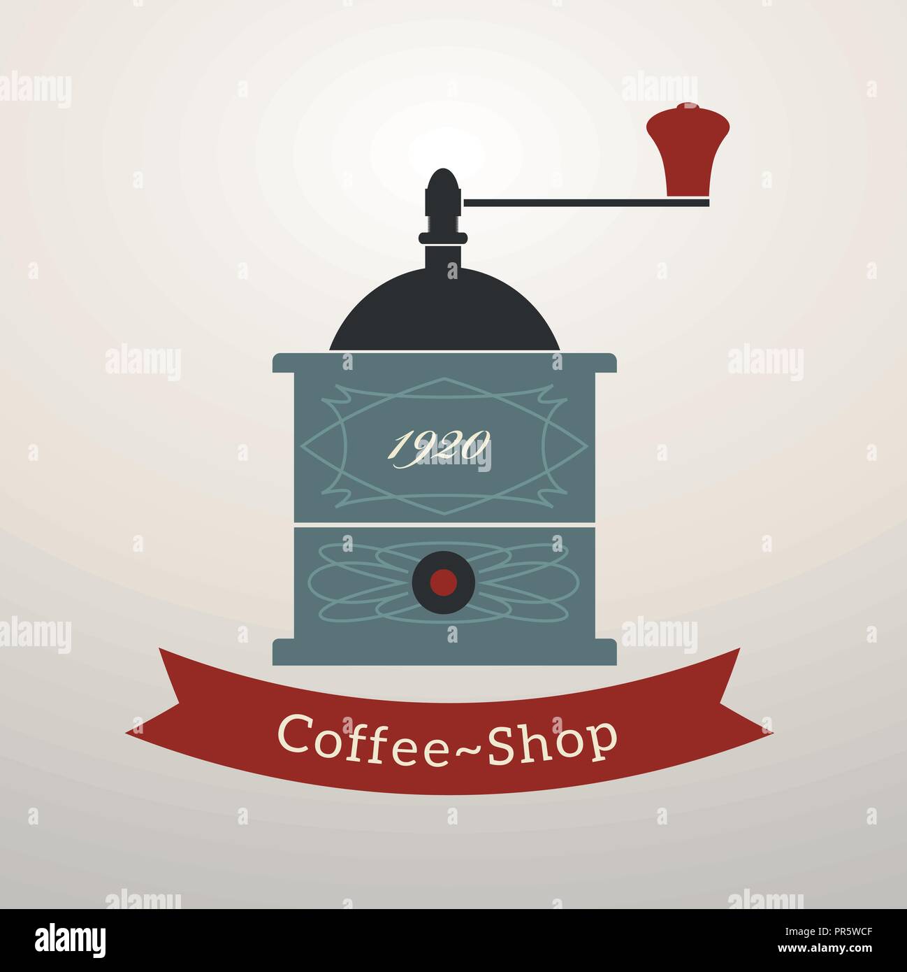 Vintage style logo coffee grinder Stock Vector Image & Art - Alamy
