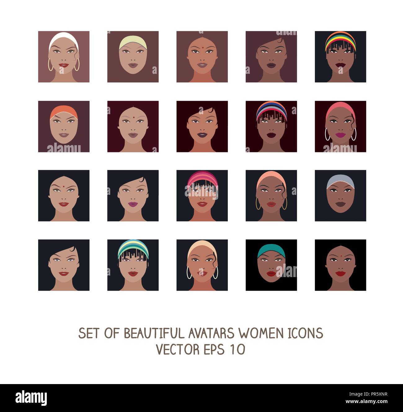 Indian women group Stock Vector Images - Alamy