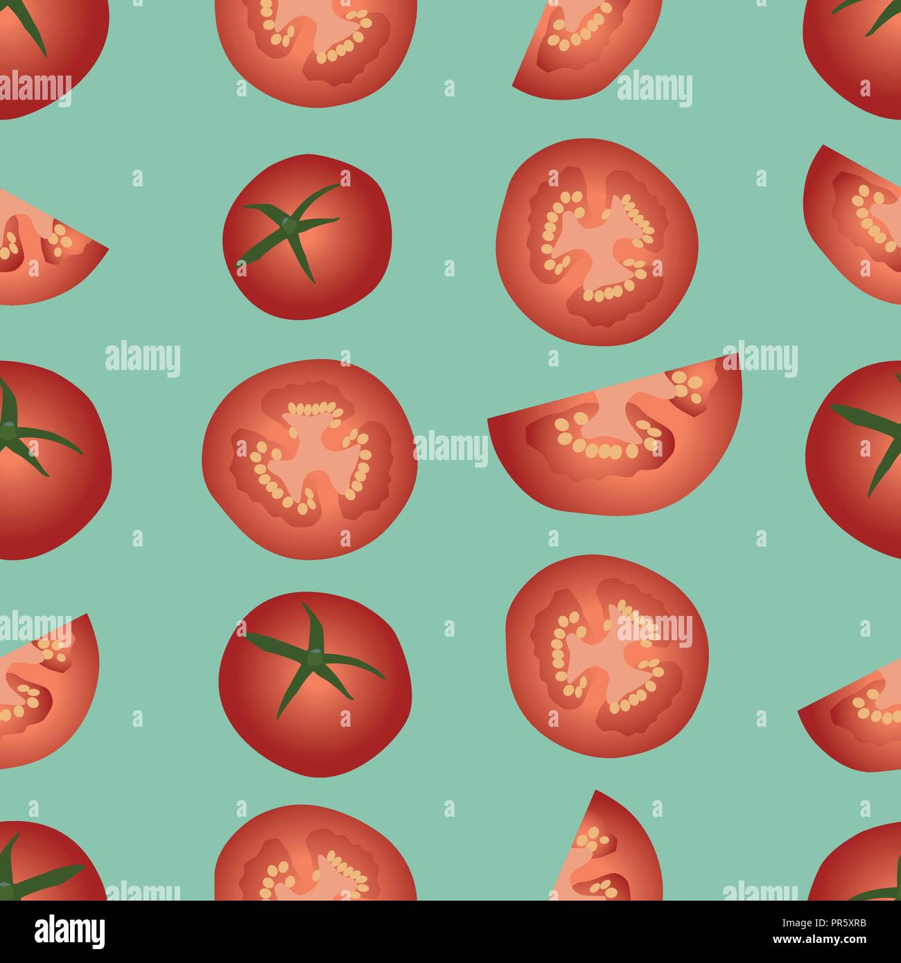 Background tomato. Natural food pattern Stock Vector Image & Art - Alamy