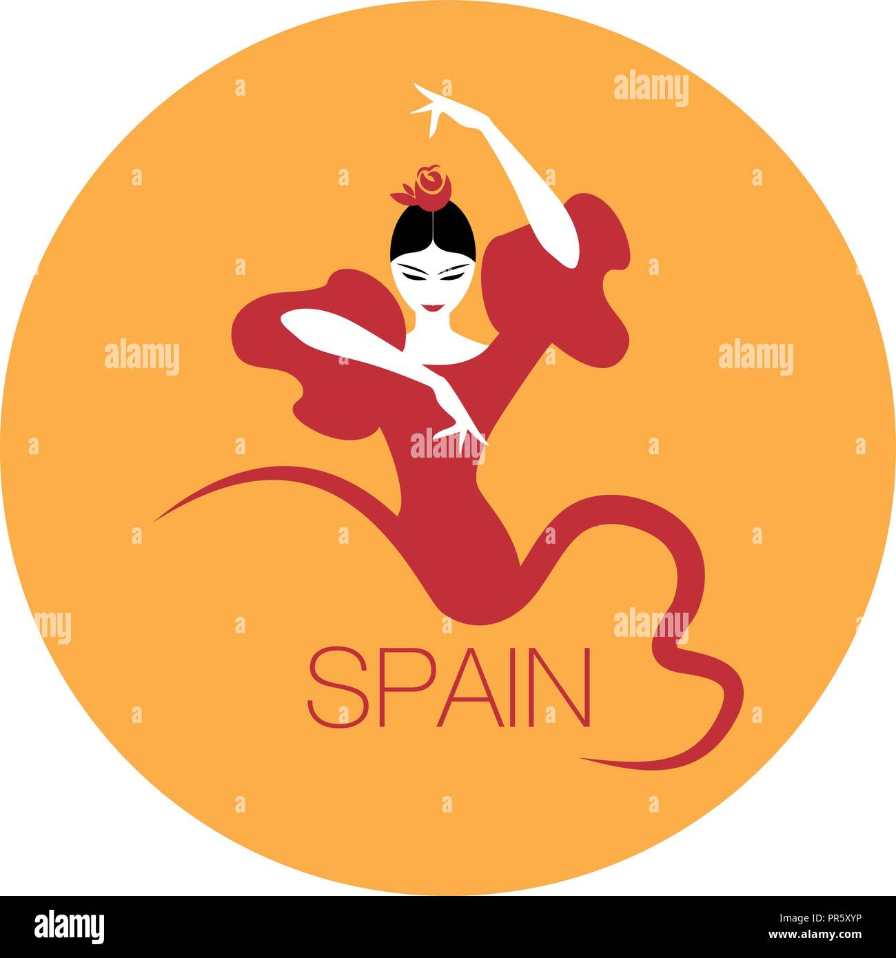 Spanish Dancer. Vector good for logo Stock Vector Image & Art - Alamy