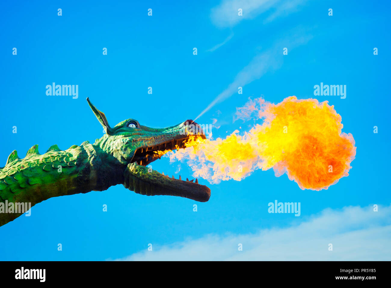 Dragon flames hi-res stock photography and images - Alamy