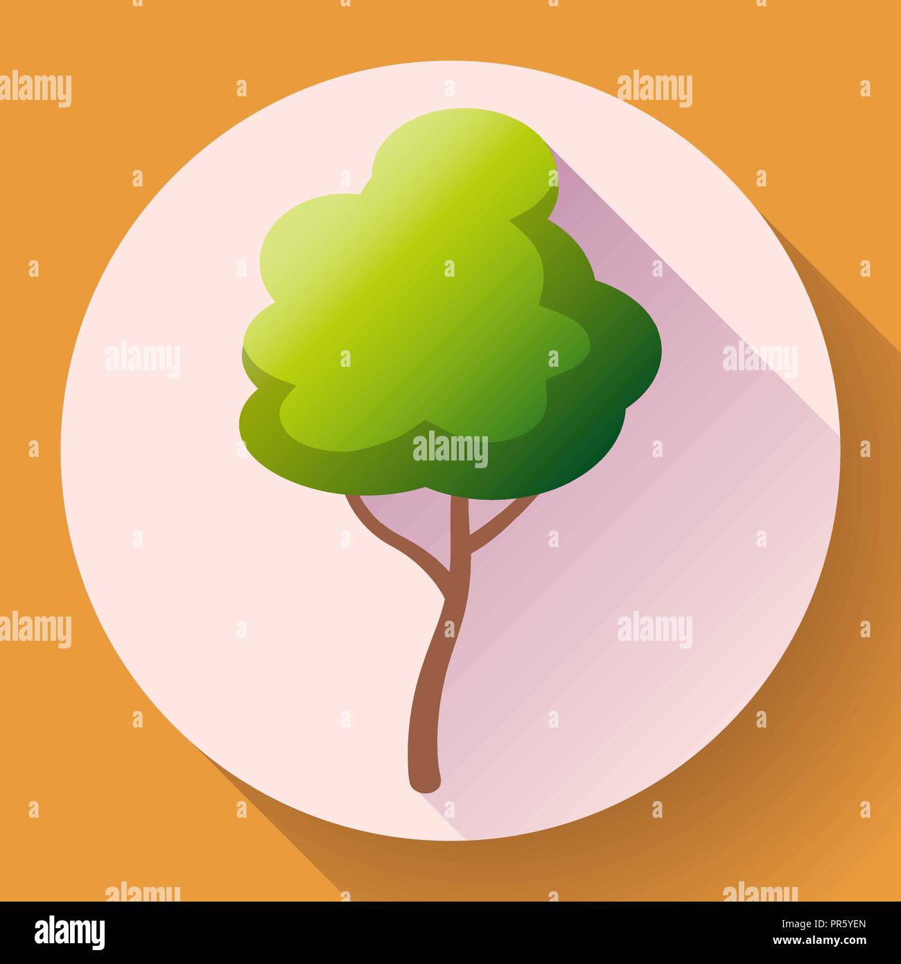 Tree planting vector background ecology Stock Vector Images - Alamy