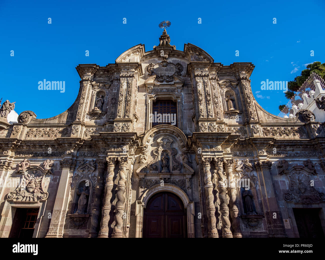 La Compania Church, Old Town, Quito, Pichincha Province, Ecuador Stock ...