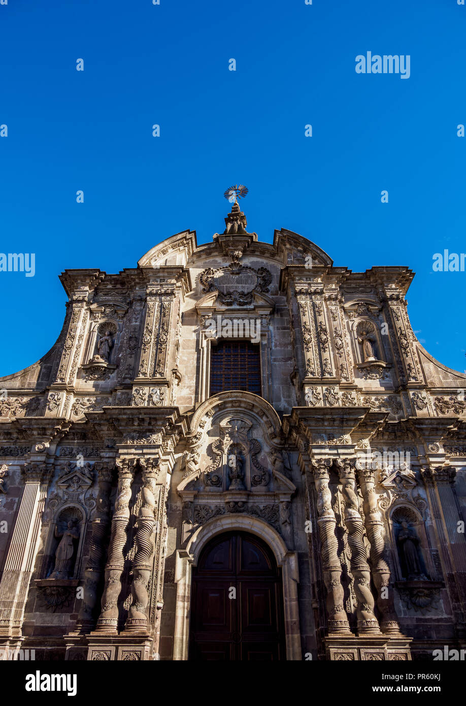 La Compania Church, Old Town, Quito, Pichincha Province, Ecuador Stock ...