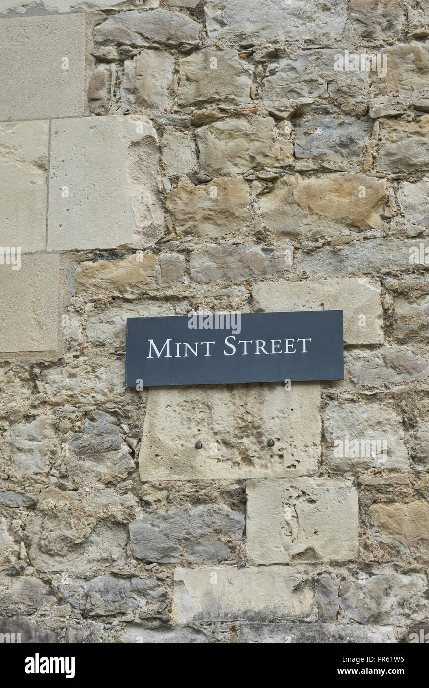 mint street Tower of London Stock Photo - Alamy