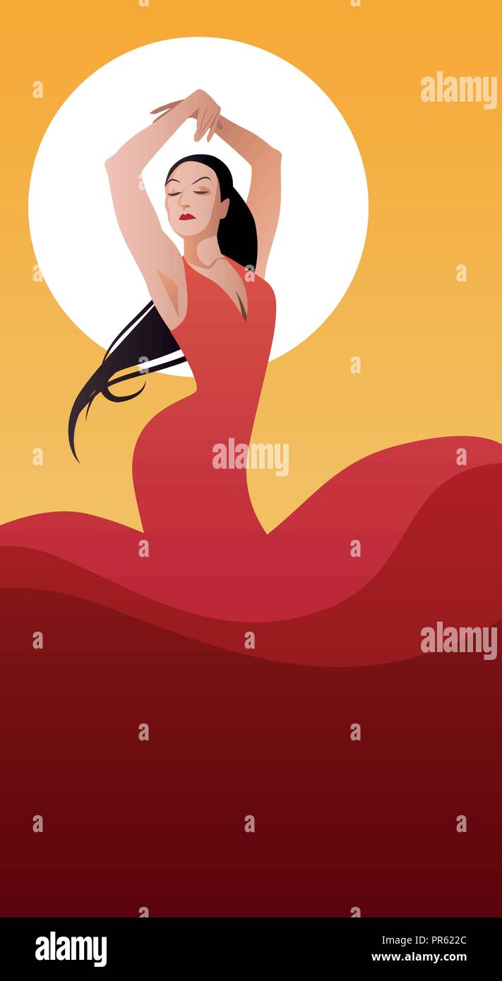 Spanish flamenco dancer Stock Vector Image & Art - Alamy
