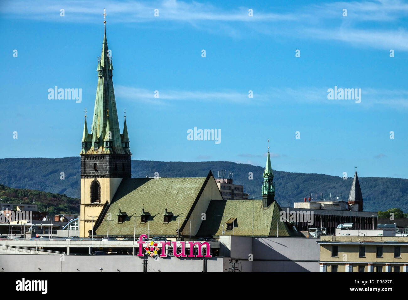 Panorama of the city with the Church of the Assumption of the Virgin ...