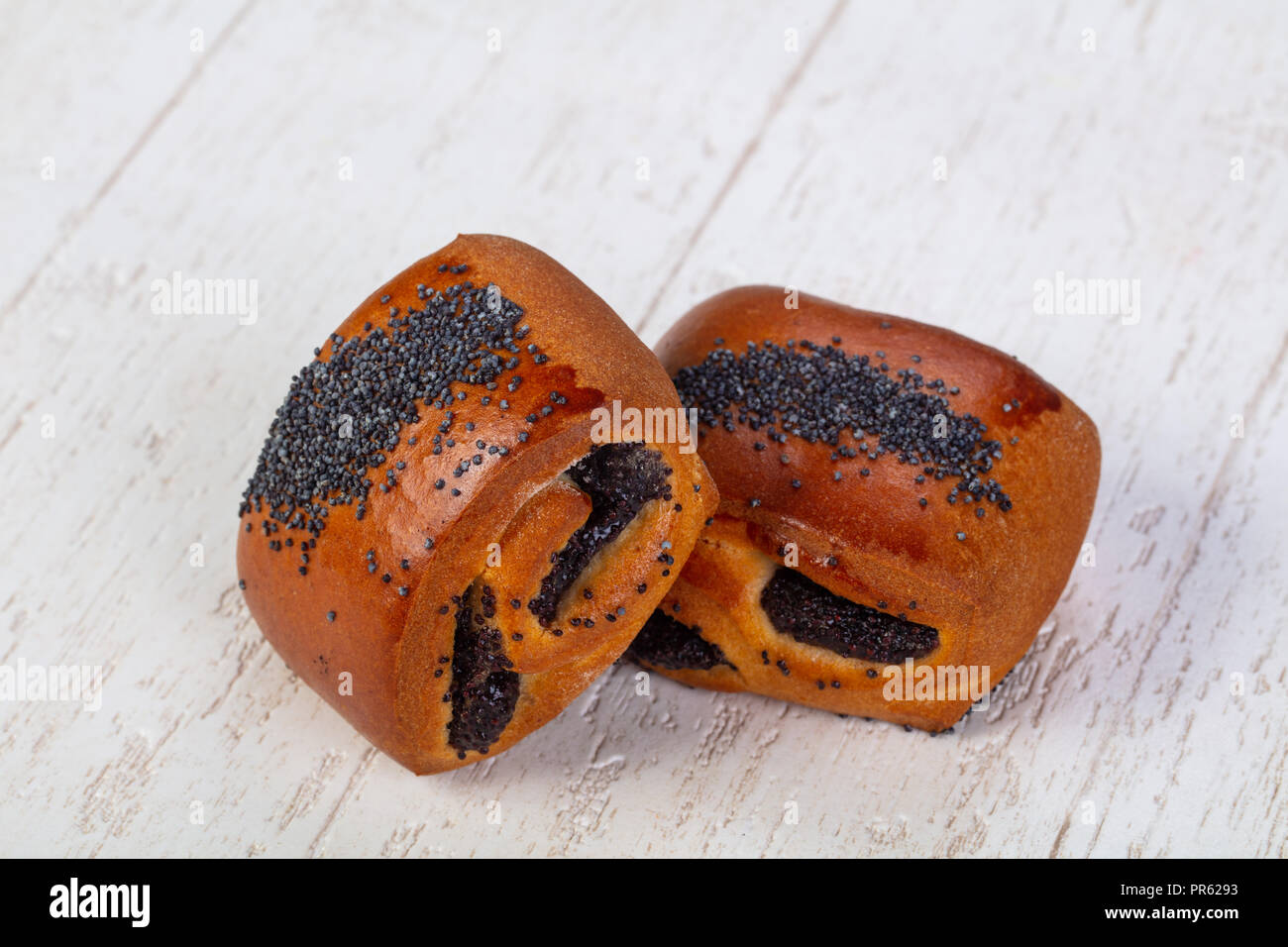 Sweet tastu bun with jam Stock Photo - Alamy