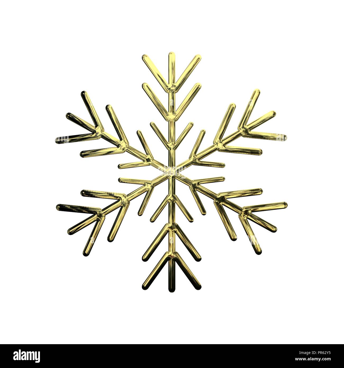 Gold Snow Flake High Resolution Stock Photography and Images - Alamy