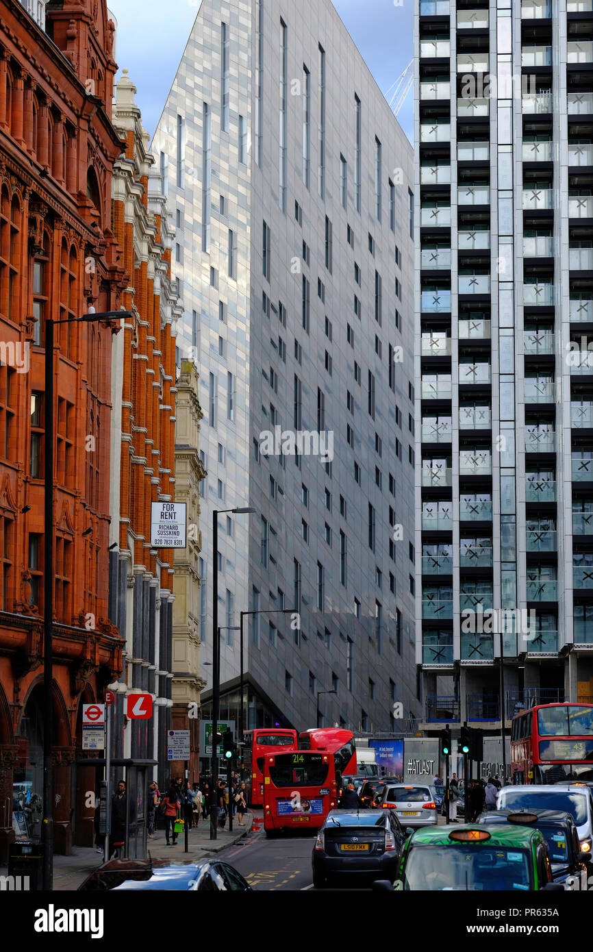 Modern architecture on City Road by Old Street, London, United Kingdom ...