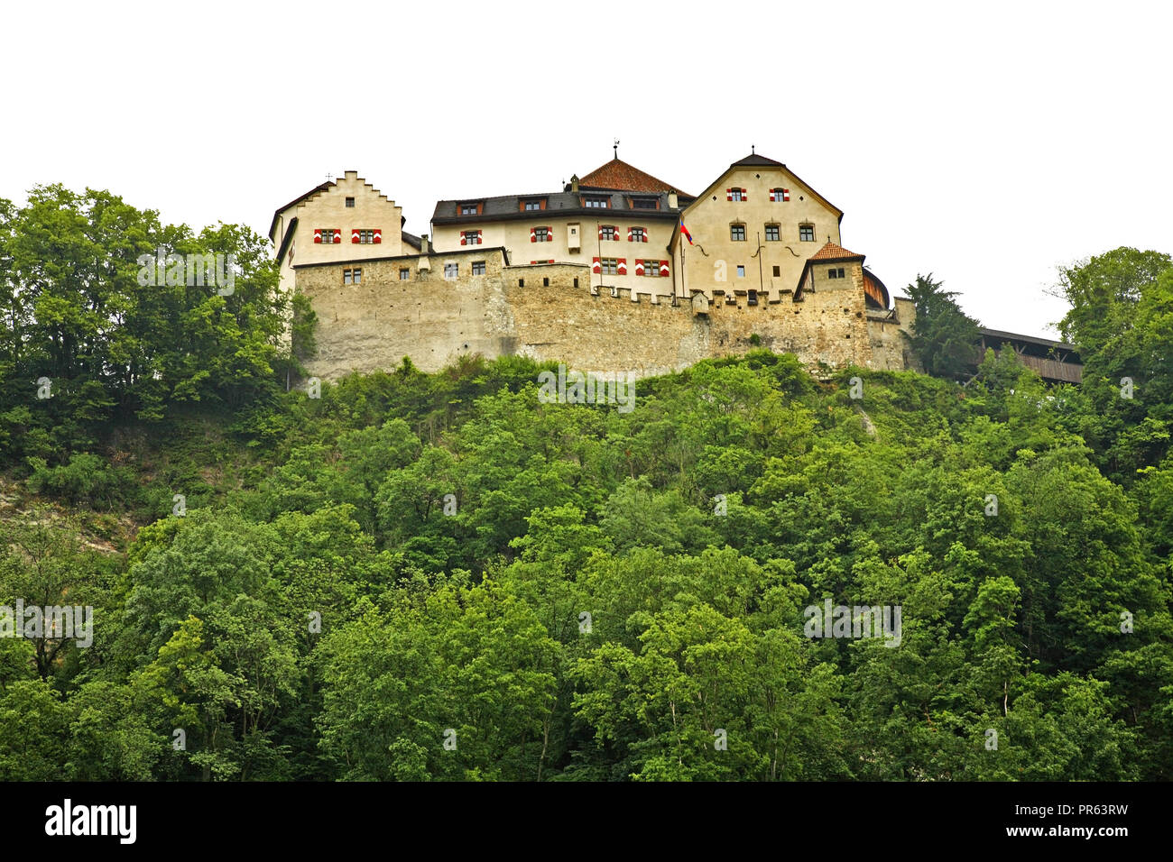 Liechtenstein Castle in Vaduz. Principality of Liechtenstein Stock ...