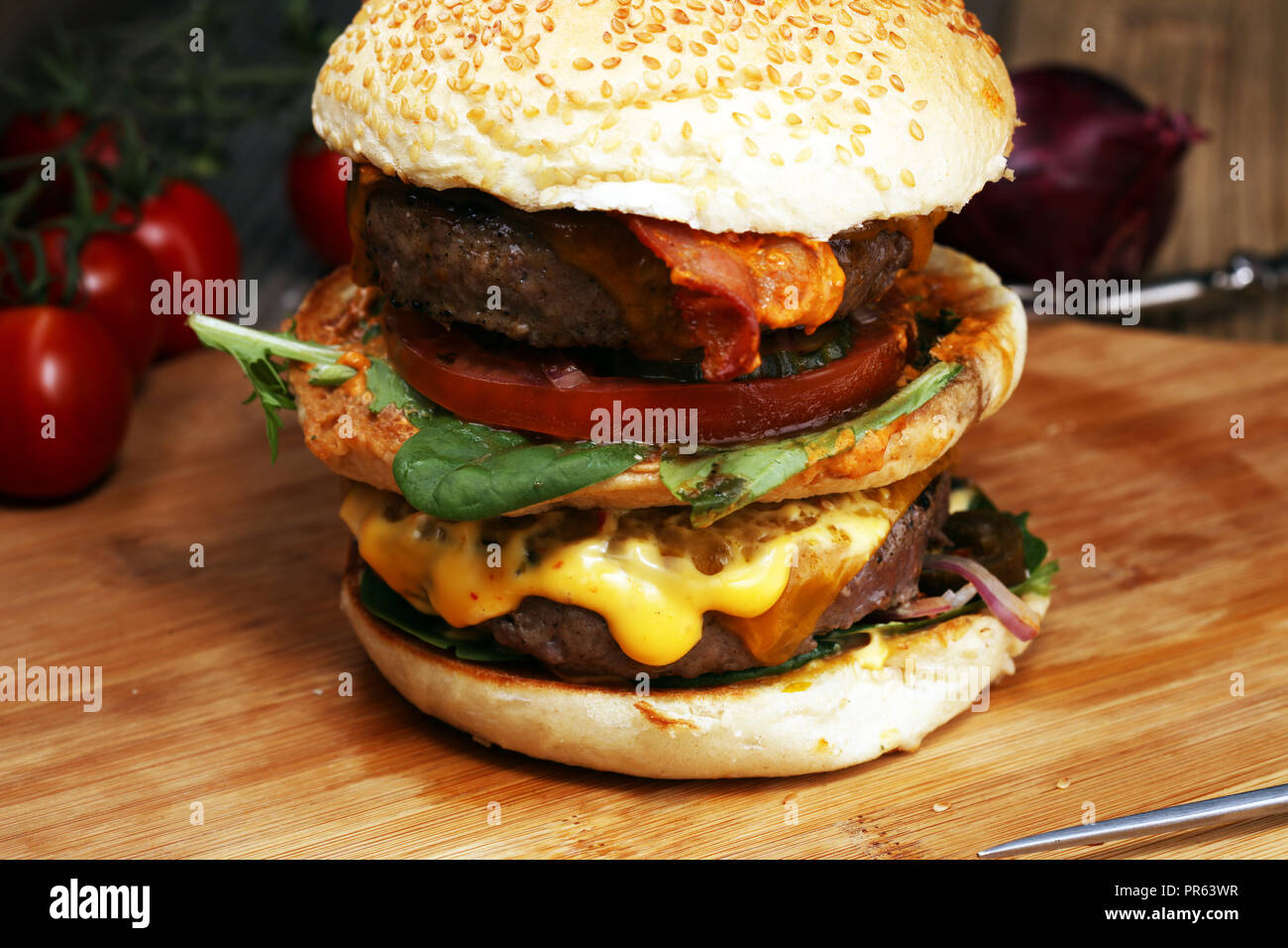 Angus burger hi-res stock photography and images - Alamy