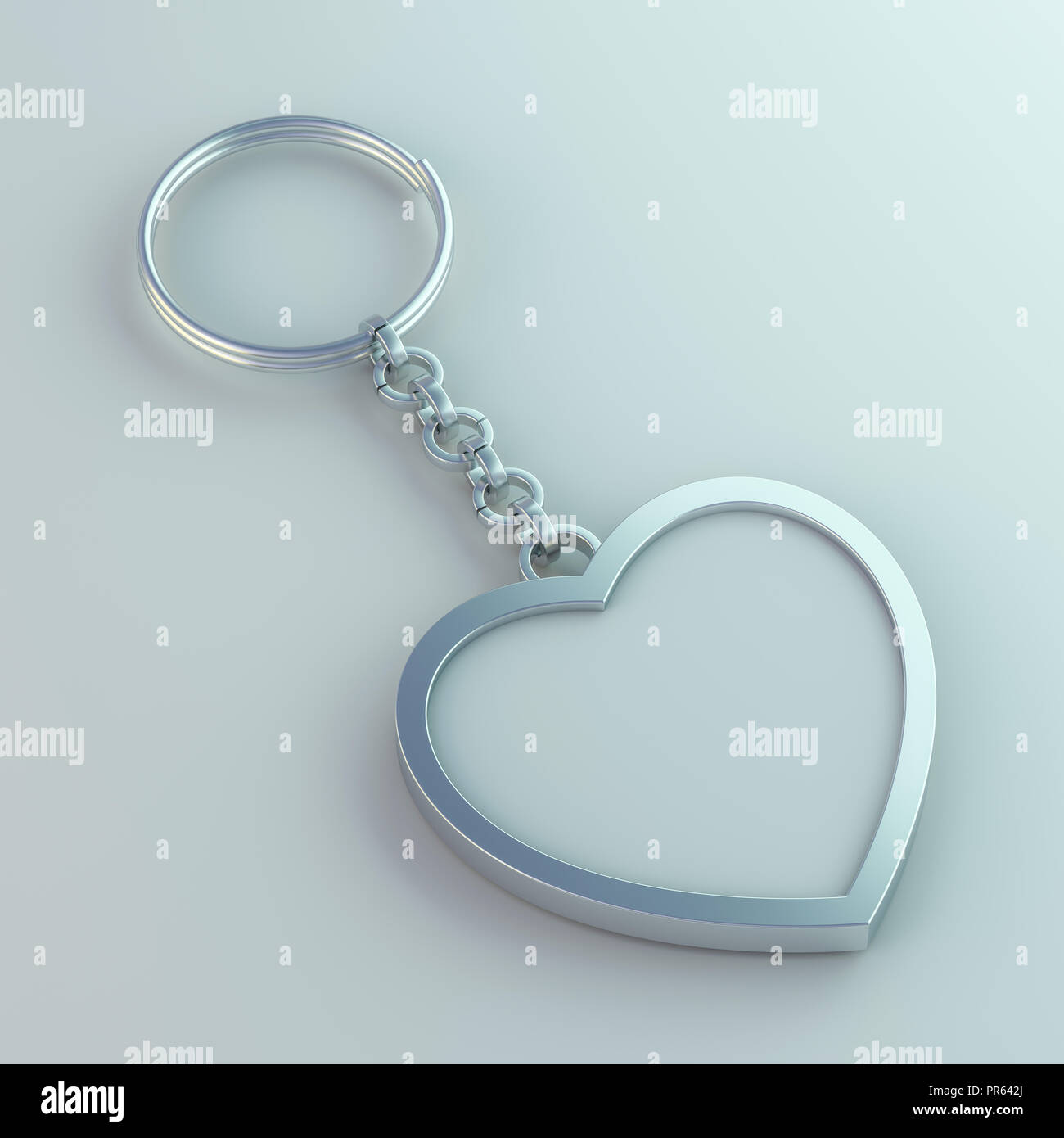 Blank metal trinket. Template. Mockup 3D rendering Stock Photo - Alamy