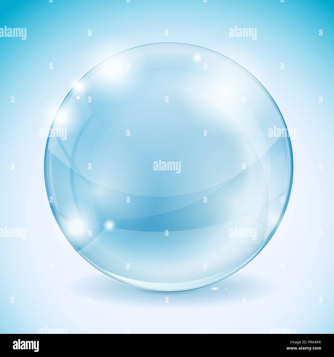 Blue glass ball Stock Vector Image & Art - Alamy
