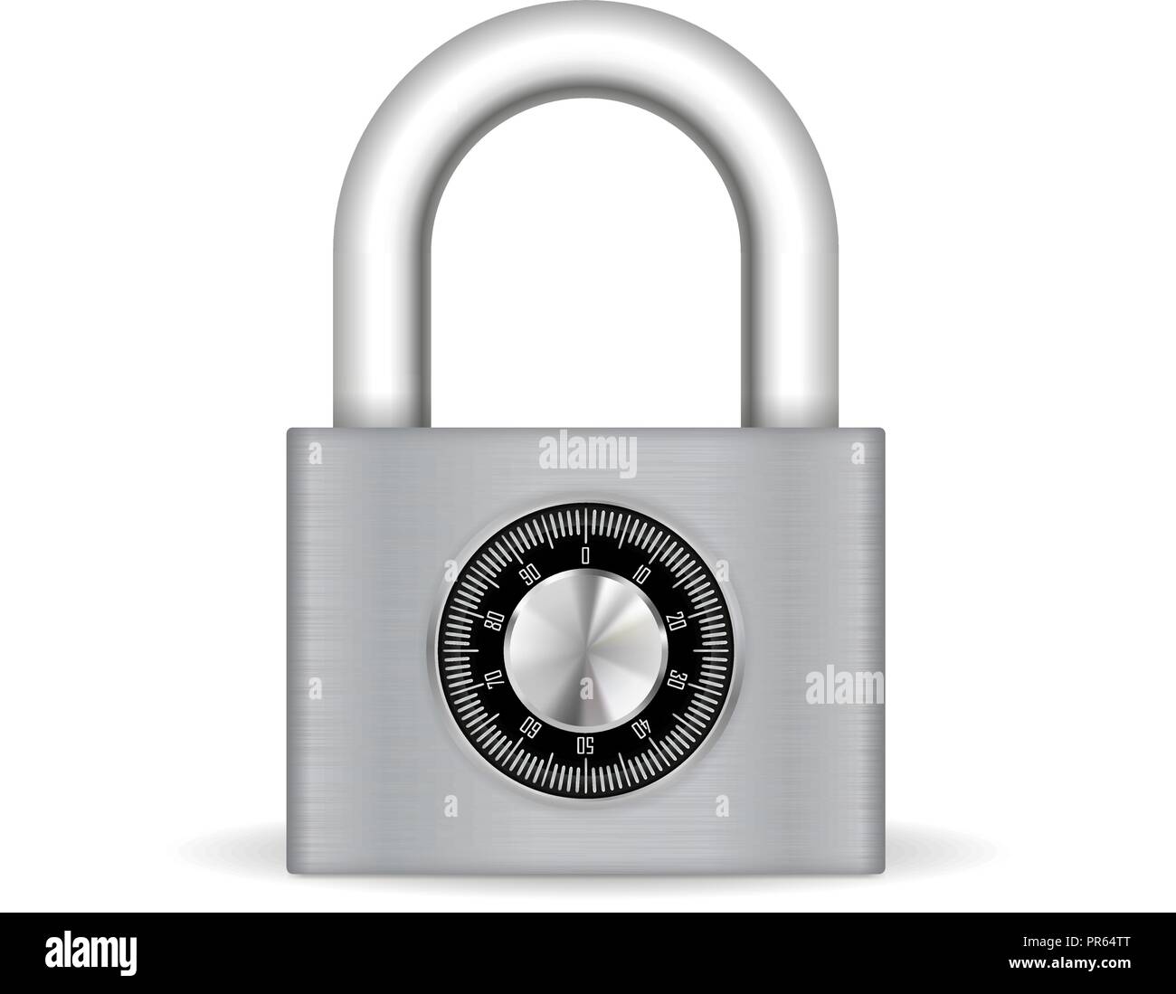 Silver door lock Stock Vector Images - Alamy