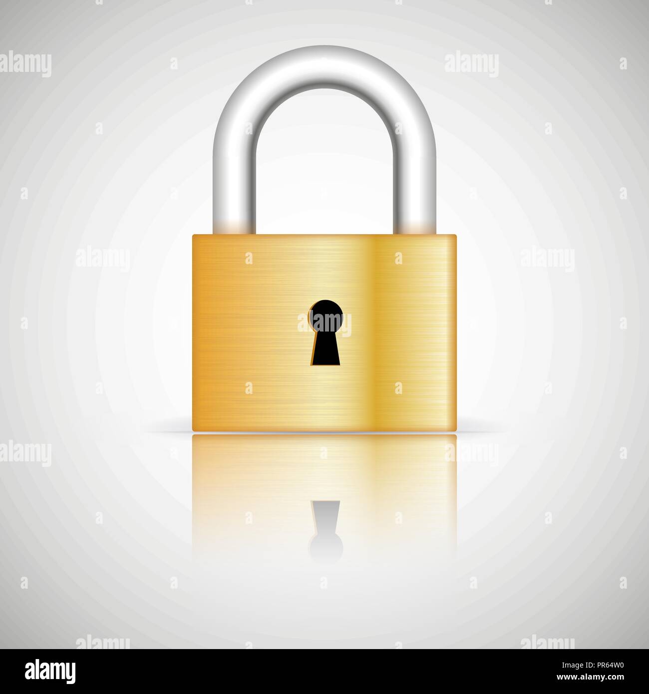 Padlock illustration Stock Vector Images - Alamy