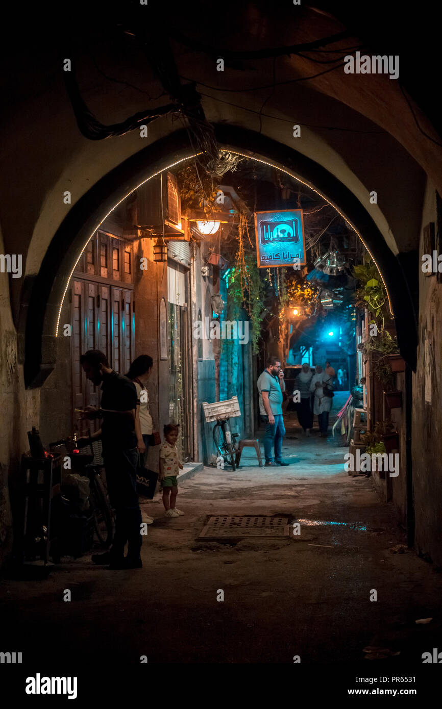 Damascus City At Night