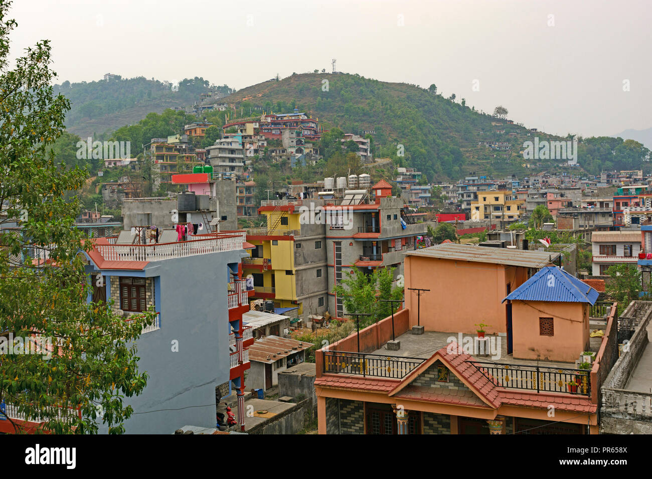View of Pokhara, Nepal in the Foothills of the Himalayan Mountains ...