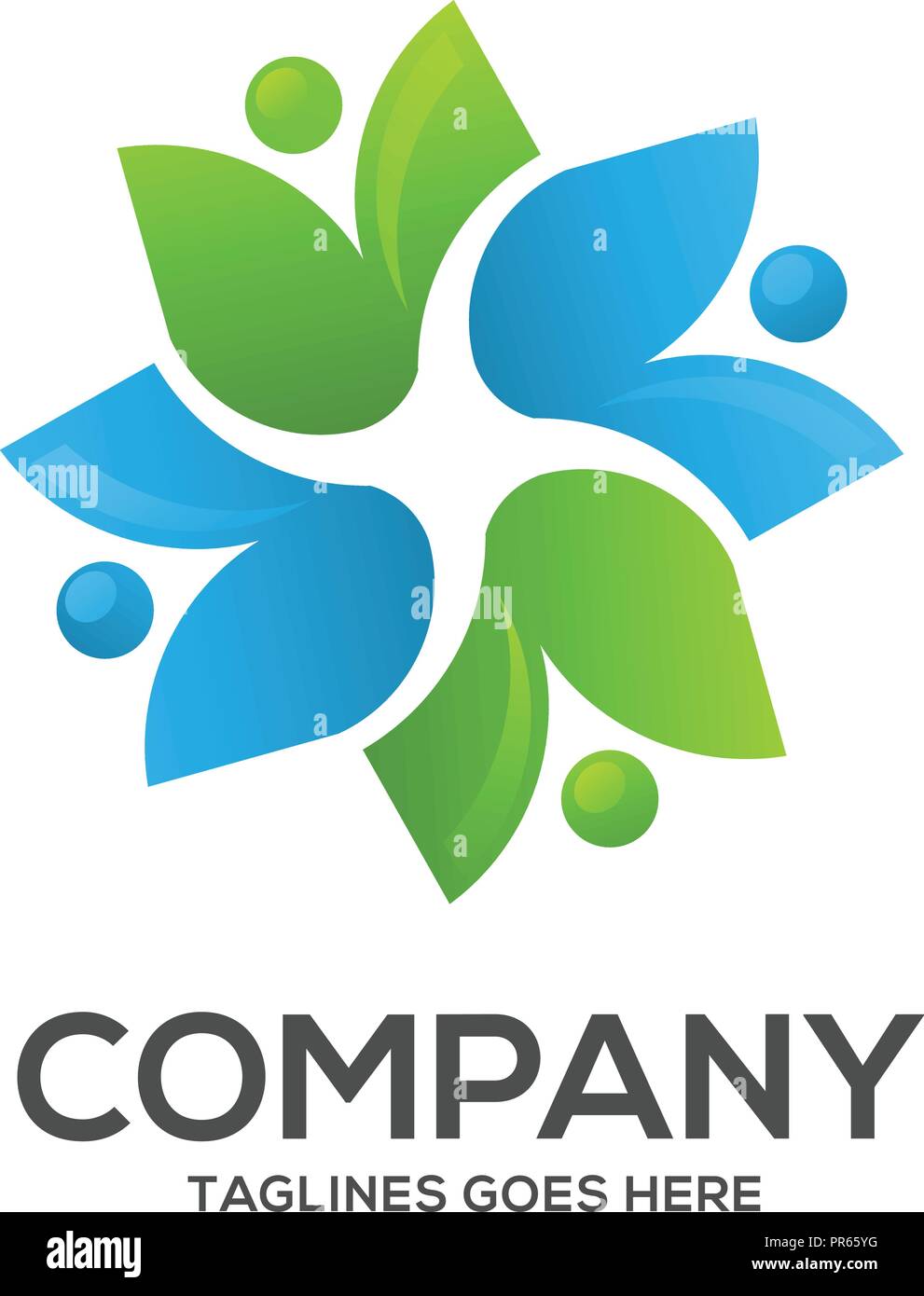 Eco environment green leaf nature community logo vector, Nature green ...