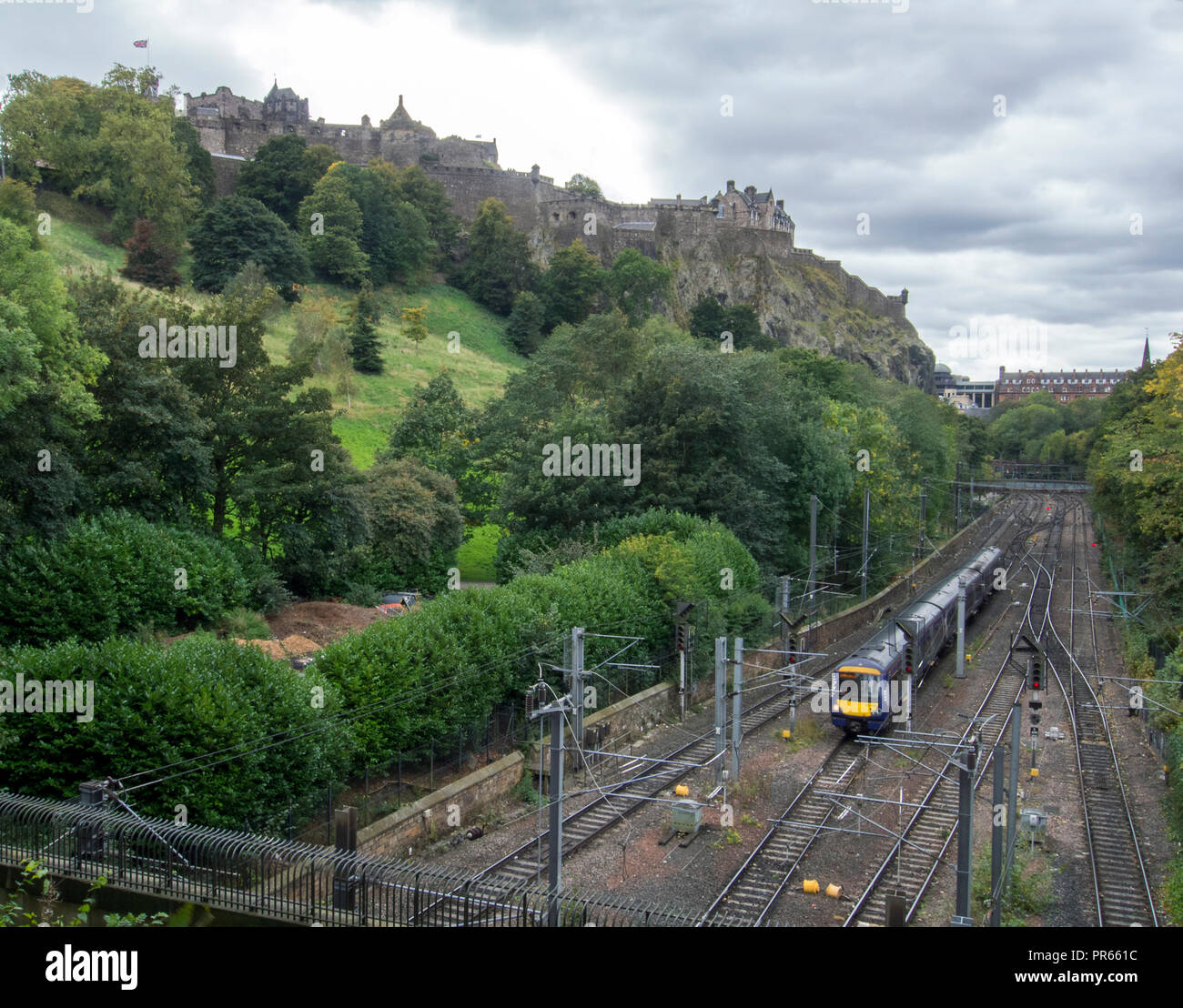 Old railway line edinburgh hi-res stock photography and images - Alamy