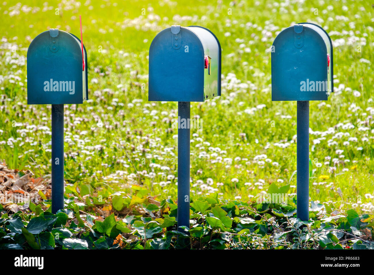 Mailbox american flag hi-res stock photography and images - Alamy