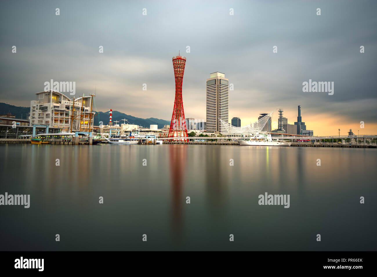 Kobe tower at Port of Kobe in Kobe, Japan Stock Photo - Alamy