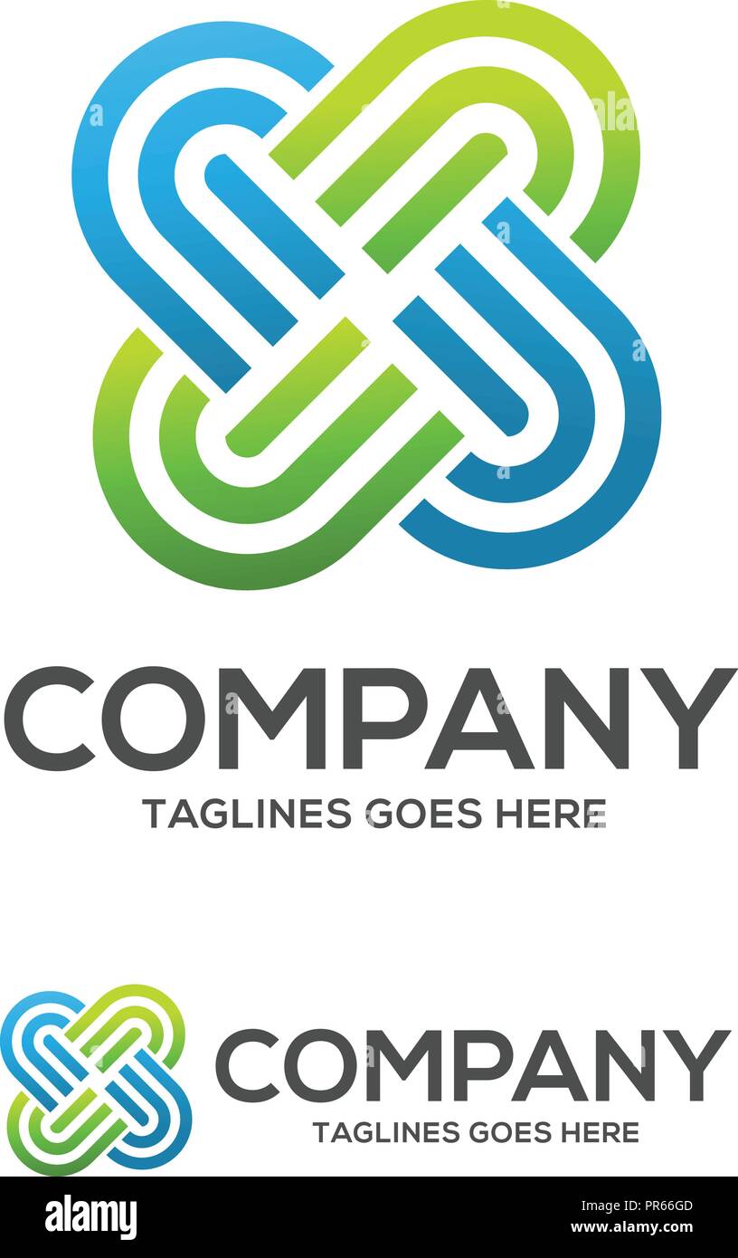 Abstract twisted logo design. Air swirl vector logotype.pinwheel Flat ...